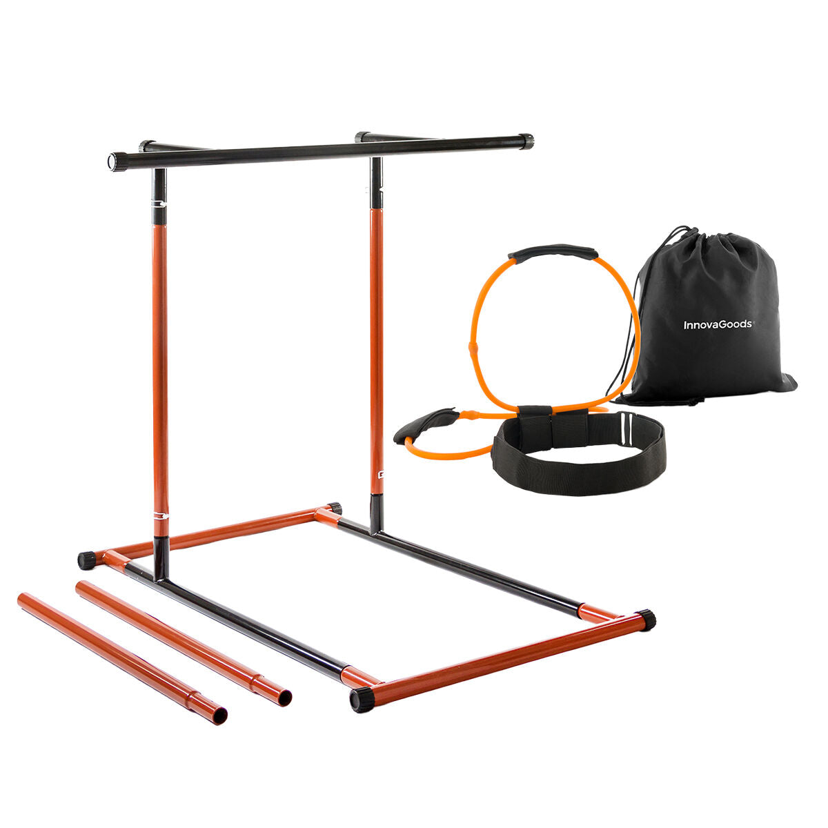 Pack Full Body Pull-Up Station with Exercise Guide and Belt with resis ...